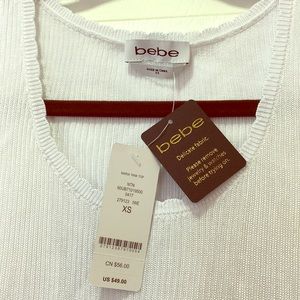 bebe | Tops | Bebe White Top | Poshmark